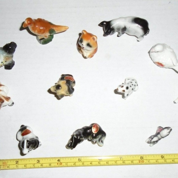 Accents | Vintage Rare 16 Piece Bone China Animals Figurines | Poshmark